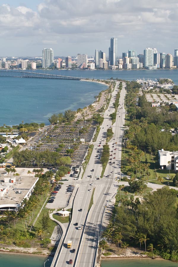 Miami Road stock photo. Image of traffic, blue, road - 25658636