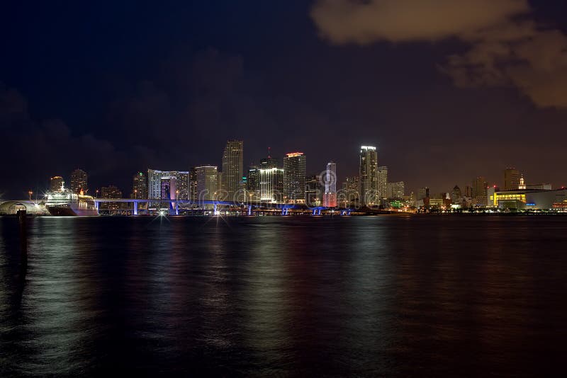Miami Skyline editorial photo. Image of vacation, skyscrapers - 43438486