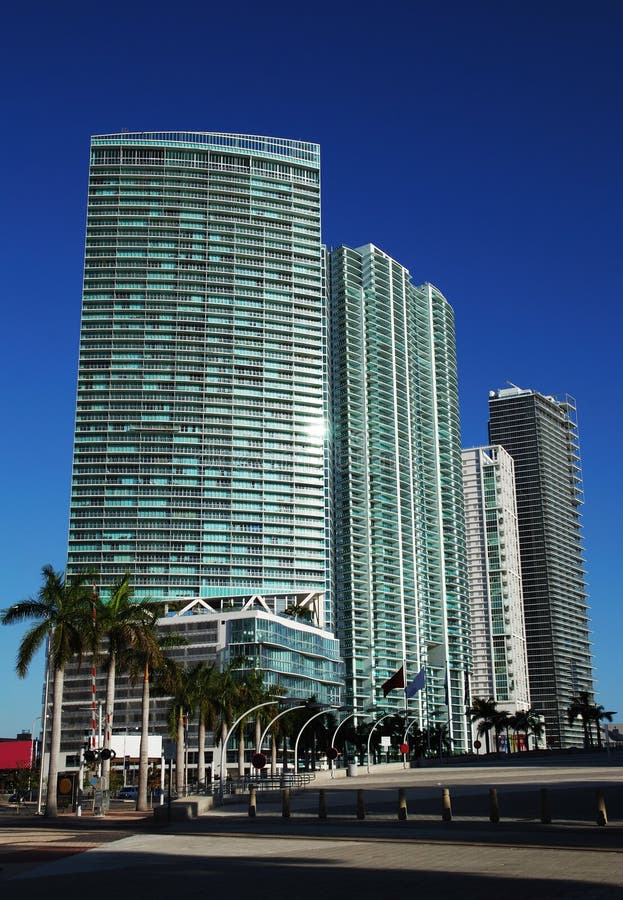 Miami Skyscrapers stock photo. Image of travel, miami - 9731876