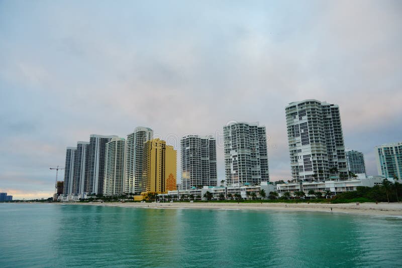 Miami sun rise stock photo. Image of dusk, destination - 128632442