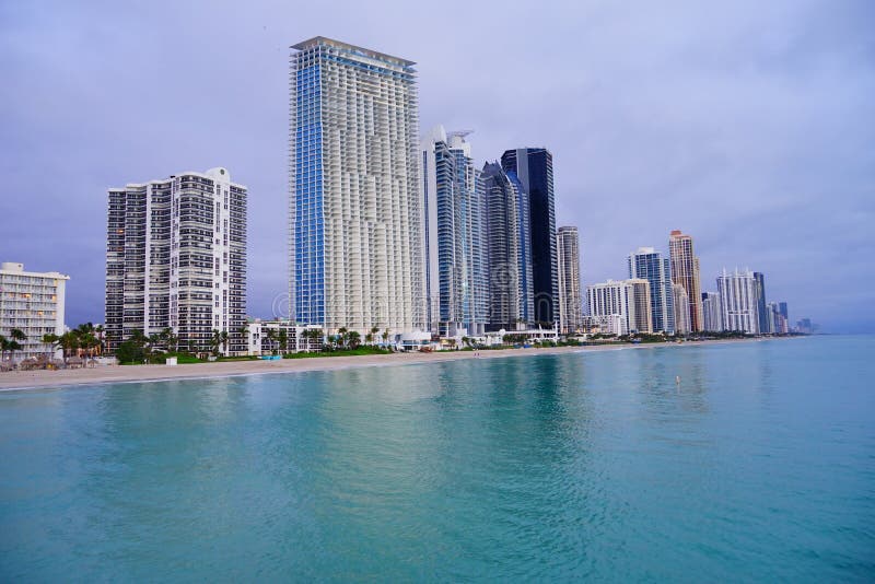 Miami sun rise stock photo. Image of bridge, destination - 128632900