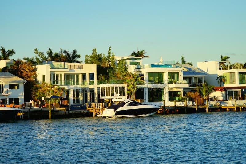 Miami sun set stock image. Image of architecture, america - 105126665