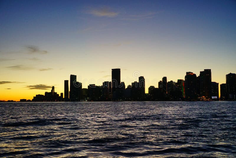 Miami sun set stock photo. Image of destination, america - 105131480