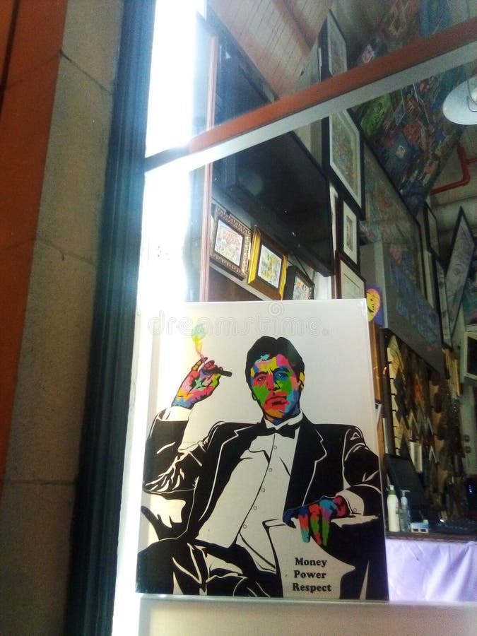 Miami tony montana foto de archivo editorial. Imagen de miami - 176518378