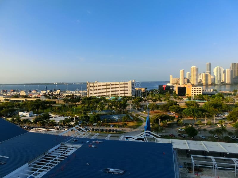 MSC Cruise Terminal in Miami Editorial Stock Photo - Image of weight ...