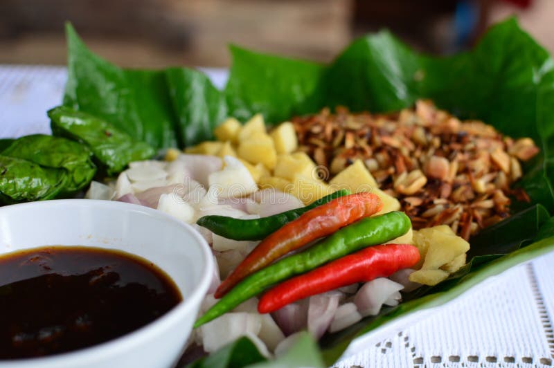 Miang Kam-thaifood stock image. Image of healthy, lemon - 75966741