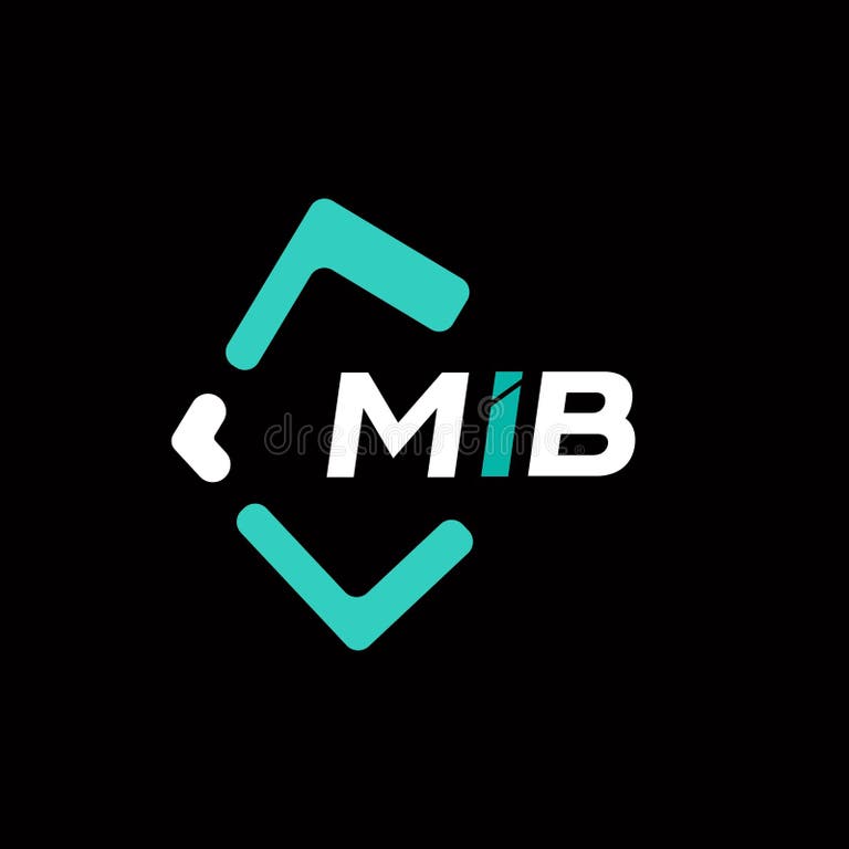 MIB Creative Minimalist Letter Logo. MIB Unique Vector Initials ...