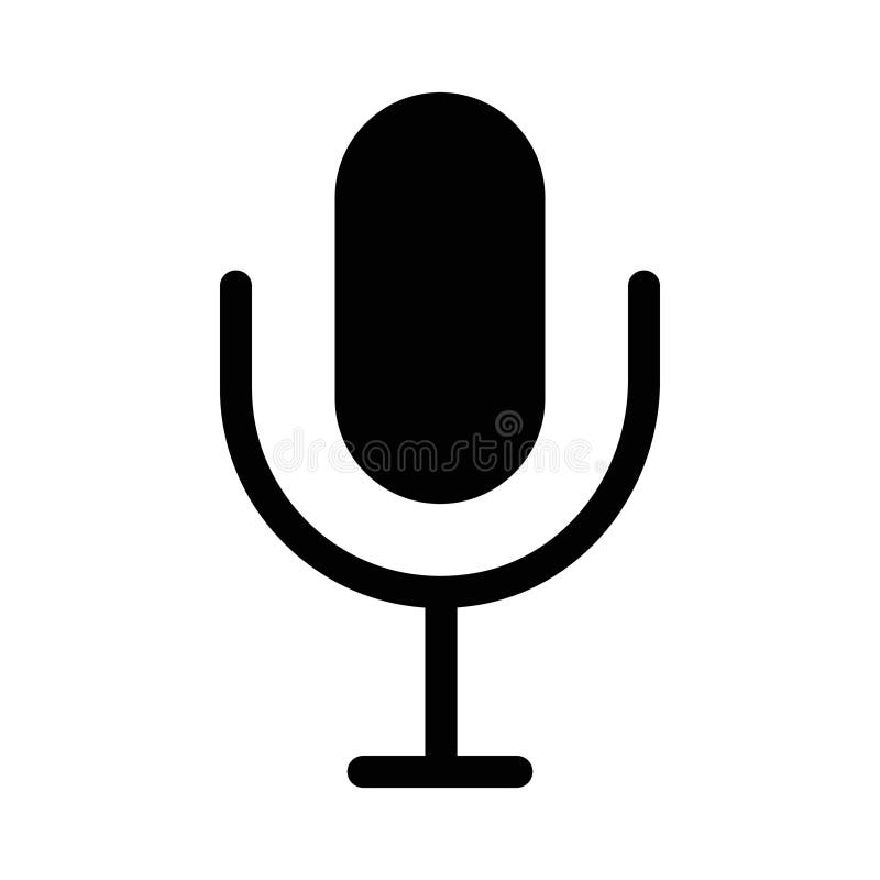 Mic Button Icon Web Design in Vector Stock Vector - Illustration of ...