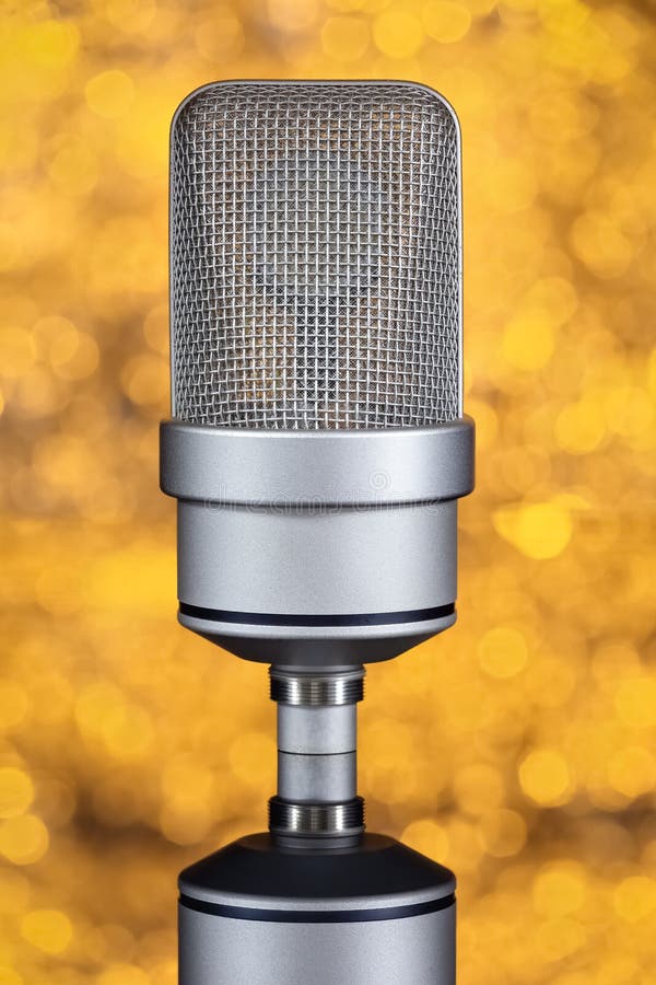 Mic - Close-up of a Professional Large-diaphragm Condenser Microphone ...