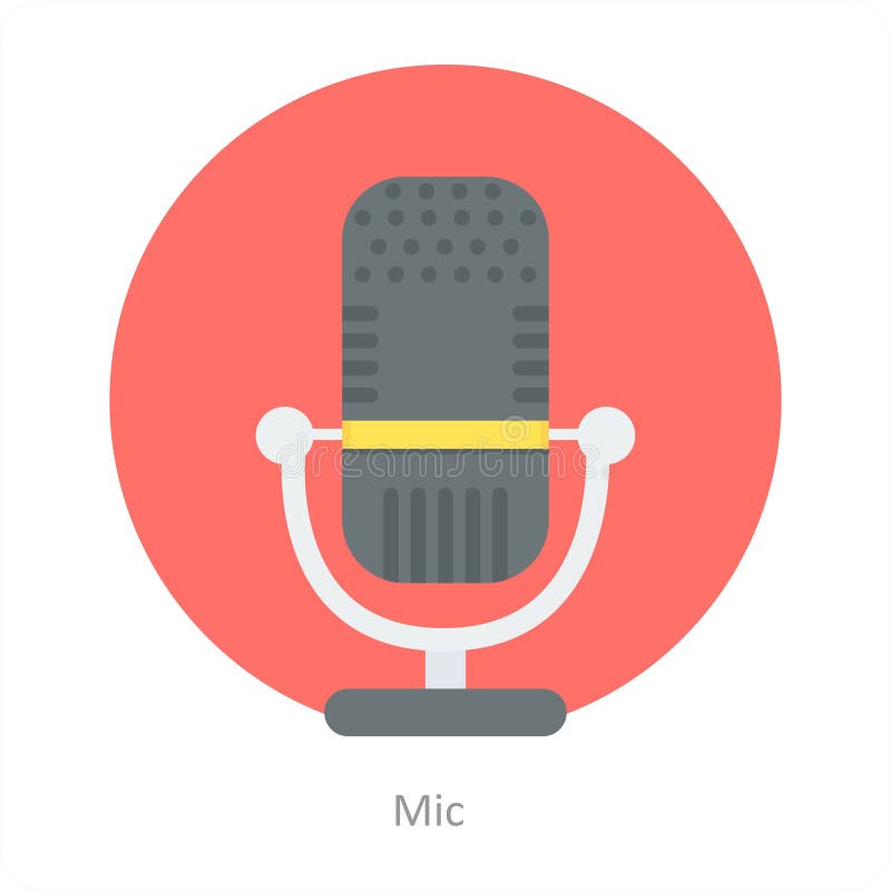 Mic stock vector. Illustration of technology, speak - 264940195