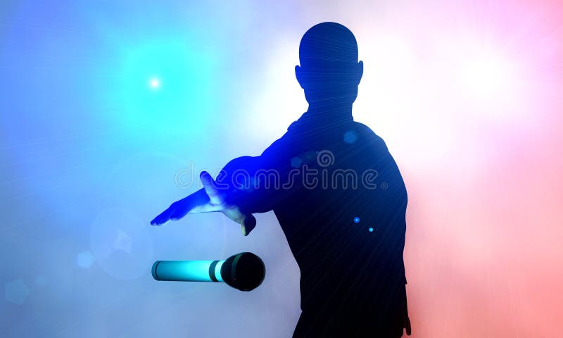 Mic Drop stock de ilustración. Ilustración de triunfo - 75924933