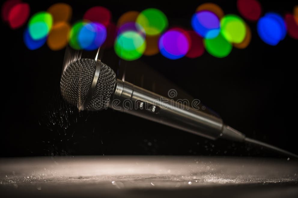 Dropping the Microphone on Stage Stock Image - Image of hiphop, hard ...