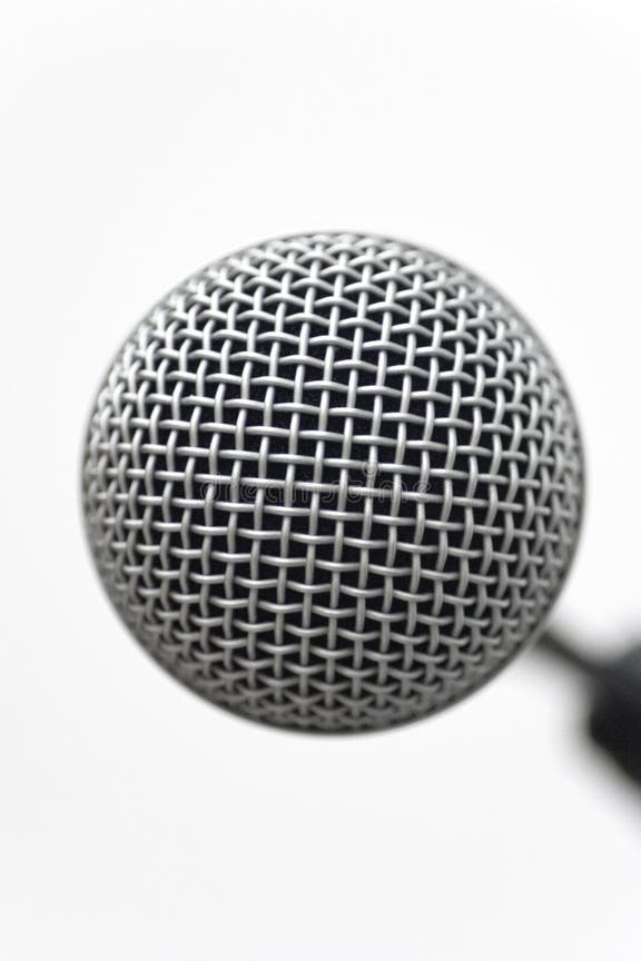 Mic Head Closeup stock image. Image of microphone, fidelity - 544139