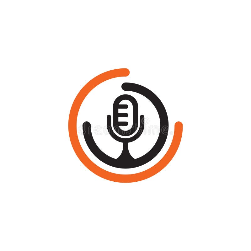 Mic Icon Logo Design Vector Template Stock Vector - Illustration of ...