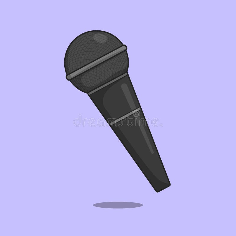 Mic Illustration Vector Icon Music Singing Microphone Vector Icon Stock ...