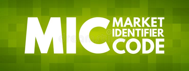 MIC, Market Identifier Code. Concept with Keywords, People and Icons ...