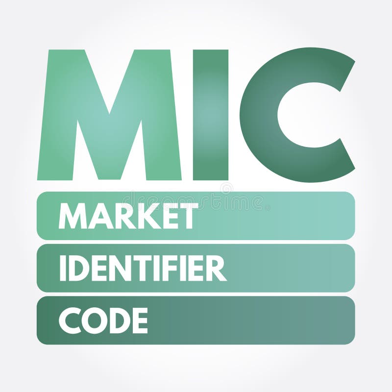 MIC, Market Identifier Code. Concept with Keywords, People and Icons ...