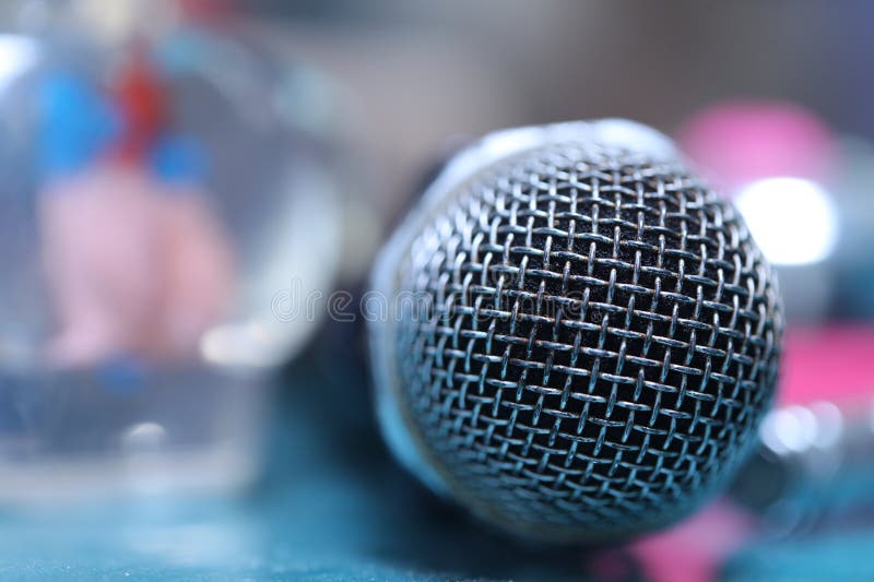 Mic Mesh Extreme Macro Shot Stock Photo - Image of entertainment, metal ...