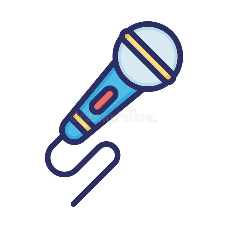 Mic, Microphone, Record, Speaker Fully Editable Vector Icons Stock ...