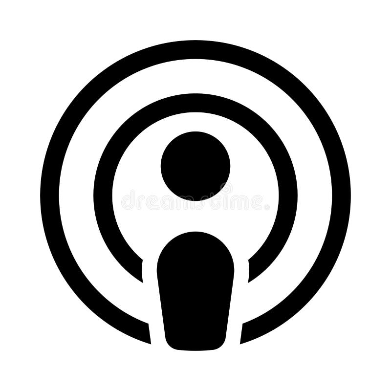 Mic or Podcast Icon. Podcast Radio Vector Illustration Stock Vector ...