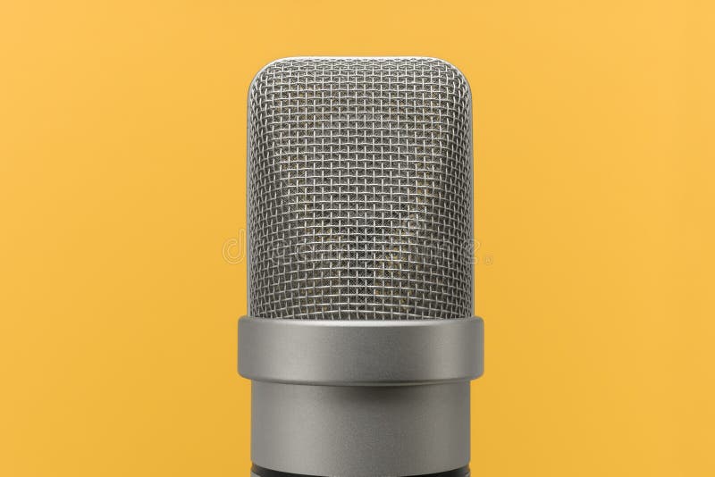 Professional Large Diaphragm Microphone Stock Image - Image of record ...
