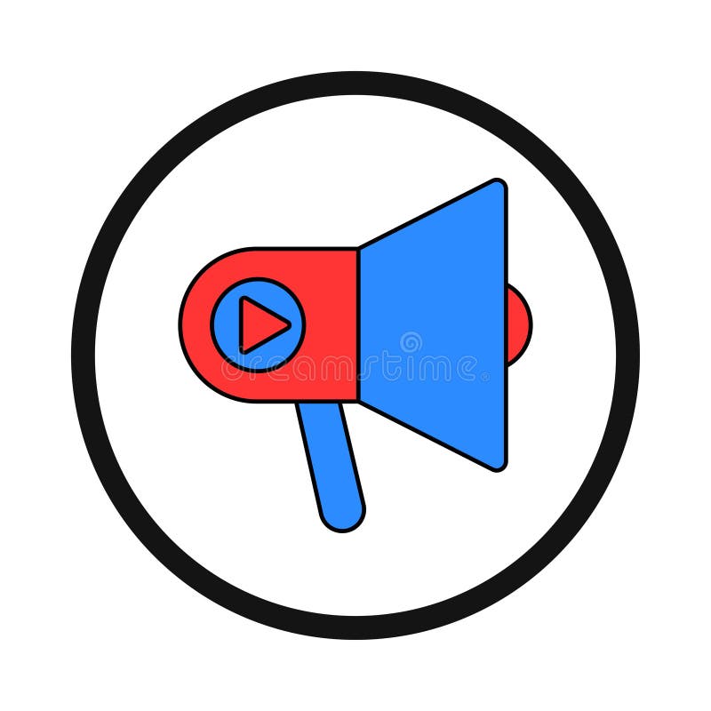 Mic, Promotion, Ads, Advertisement, Announcement Icon Stock Vector ...