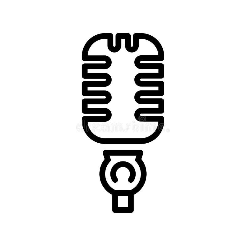 Mic, recorder icon stock vector. Illustration of recorder - 226190315