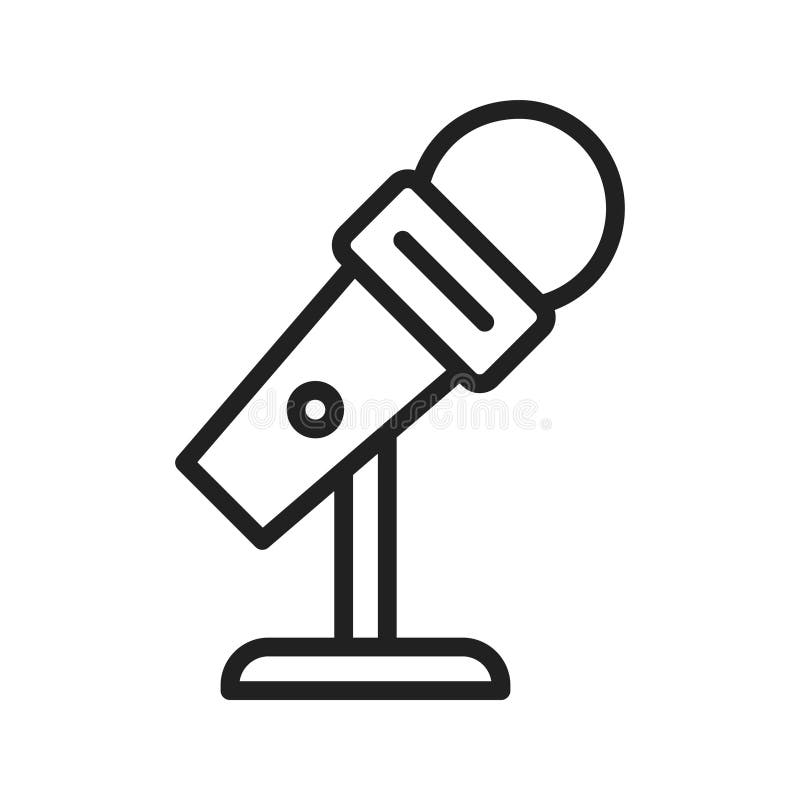 Mic Stand Icon Vector Image. Suitable for Mobile Apps, Web Apps and ...