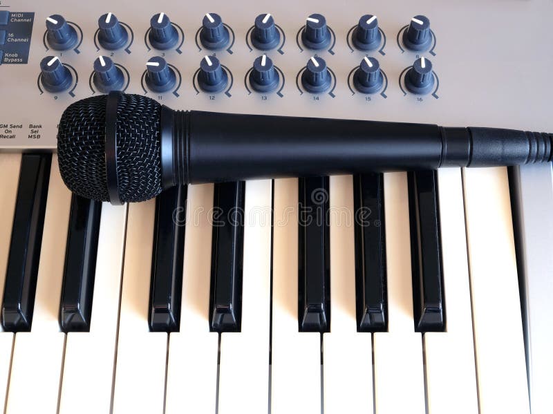 Mic Synth Keys Front Side View Closeup Stock Photos - Free & Royalty ...