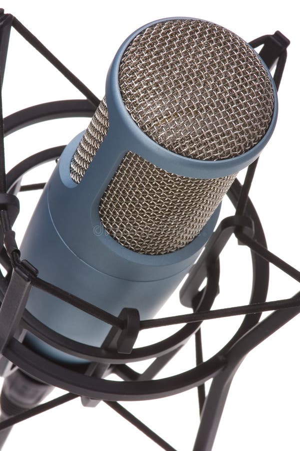 Mic on white 3 stock image. Image of broadcasting, sound - 2836357