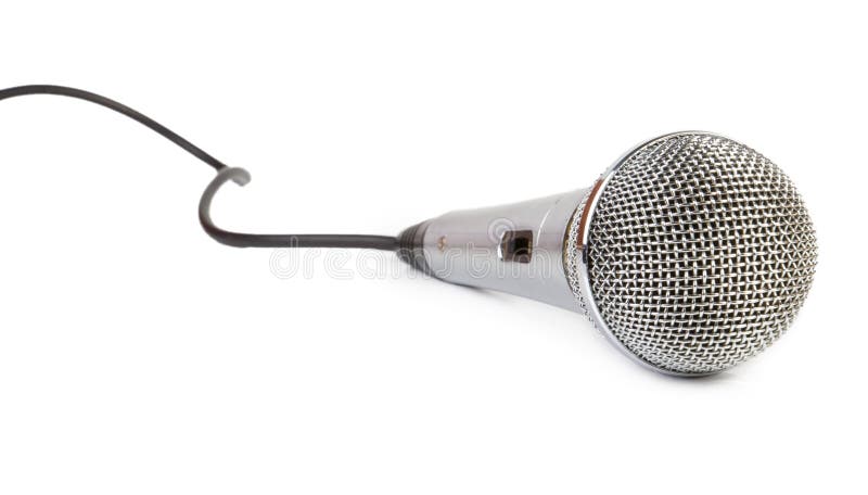 Mic on white background stock photo. Image of michrophones - 3555238