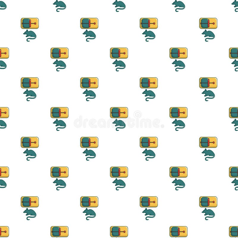 Mice trap pattern seamless stock vector. Illustration of design - 97713467