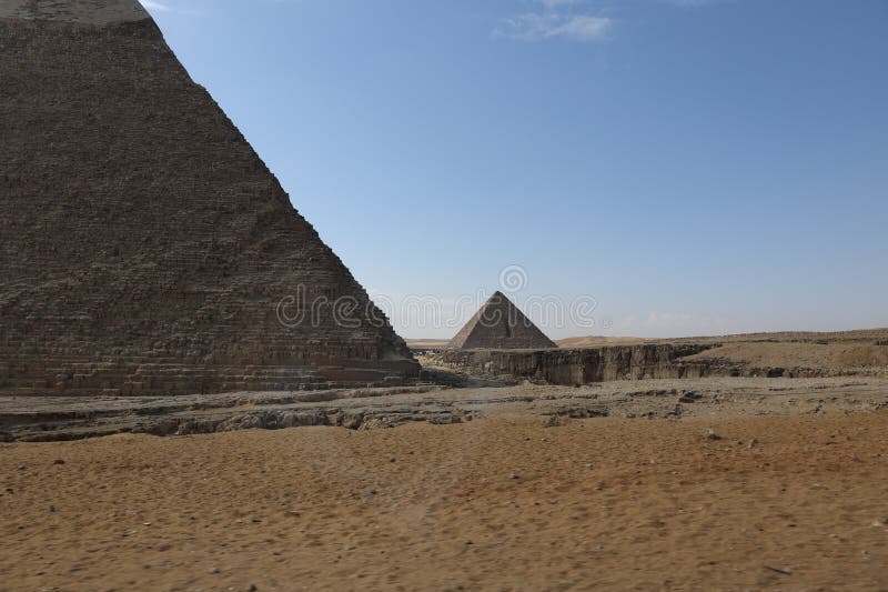 Micerinepiramide De Kleinste Van De Drie Giza Pyramiden Stock Foto ...