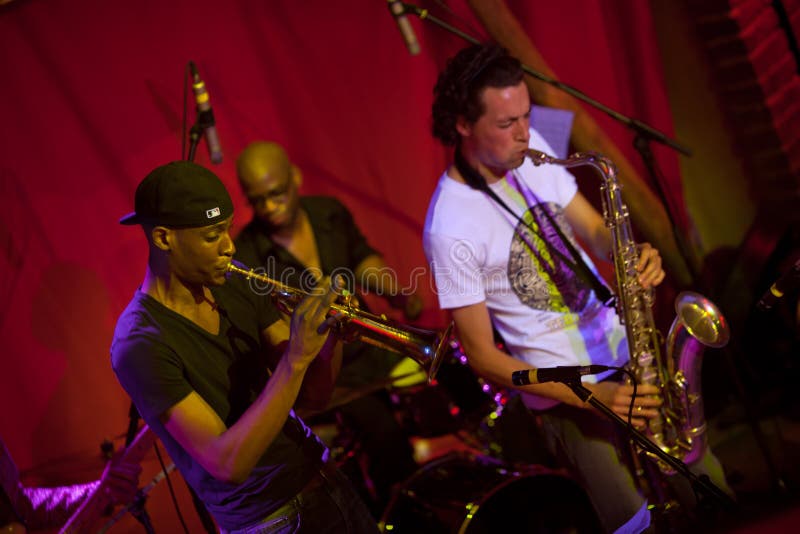 Michael Balog Sextet editorial stock photo. Image of perform - 22404218