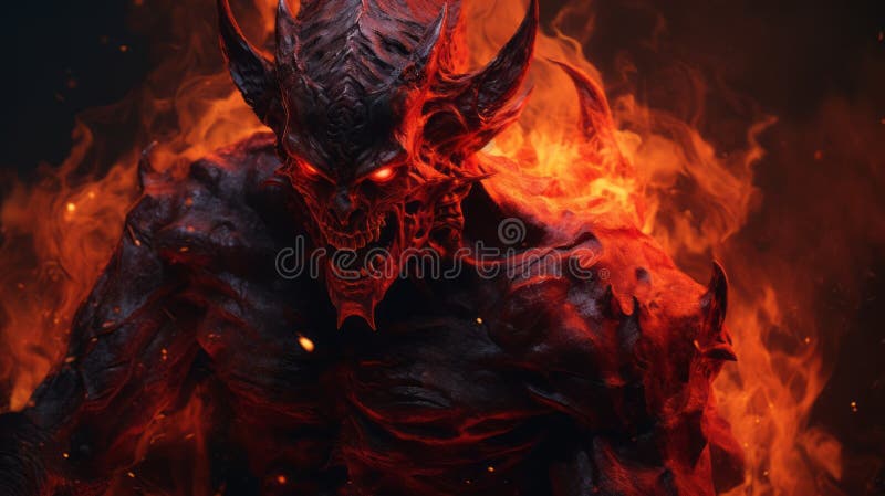 Michael of the Devil: Unreal Engine 5 Demon with Intense Emotion Stock ...