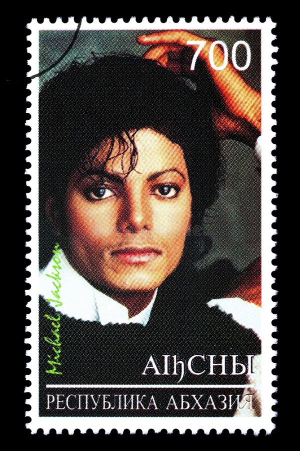 Michael Jackson Postage Stamp Foto editorial - Ilustración de fondo ...