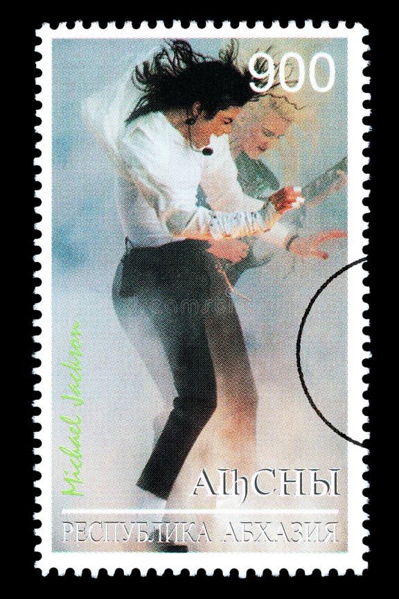 Michael Jackson Postage Stamp Imagen de archivo editorial - Imagen de ...