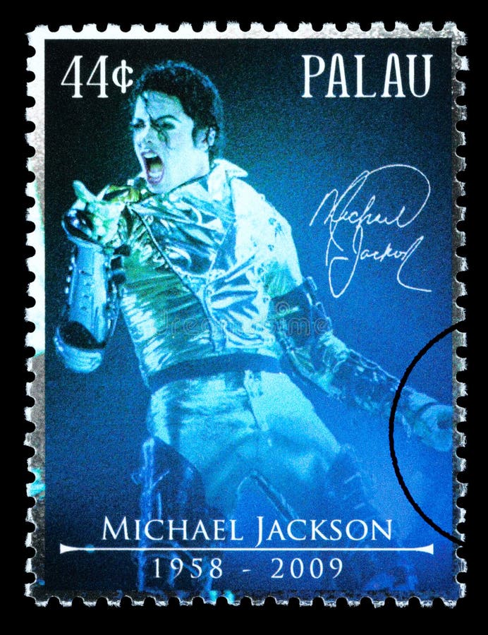 Michael Jackson Postage Stamp Editorial Stock Image - Image of dancer ...