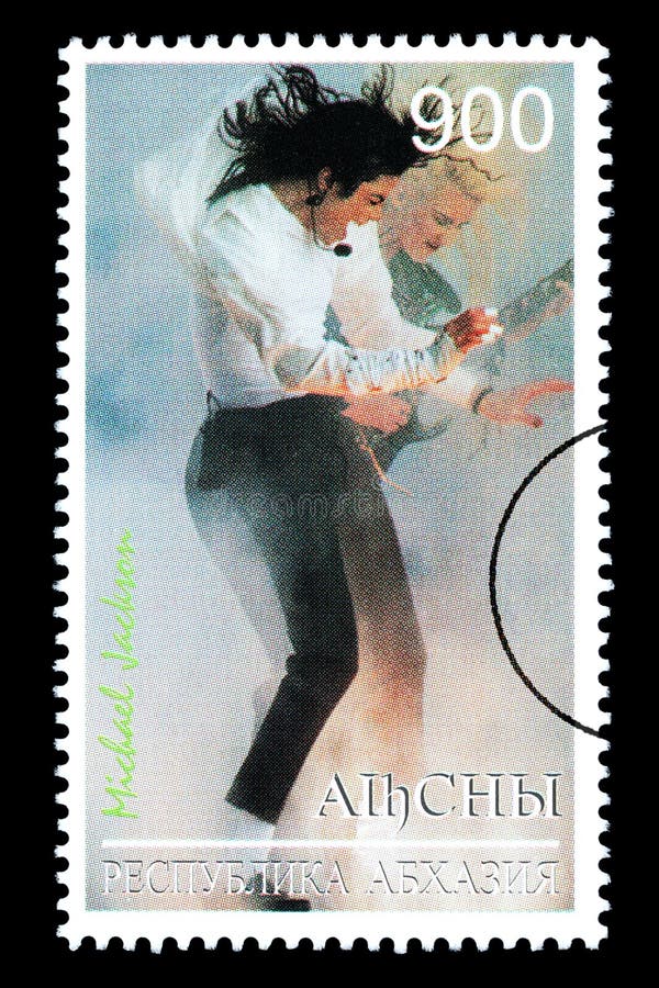 Michael Jackson Postage Stamp Editorial Stock Image - Image of dancer ...
