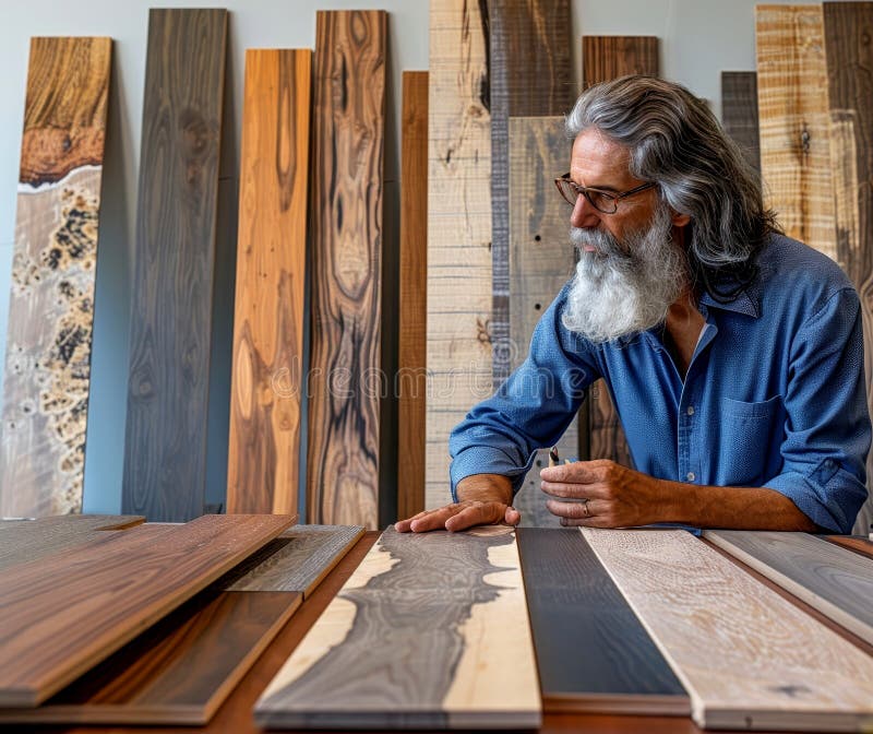 Michael Kula Explores Various Wood Pieces in a Design Studio, Focusing ...