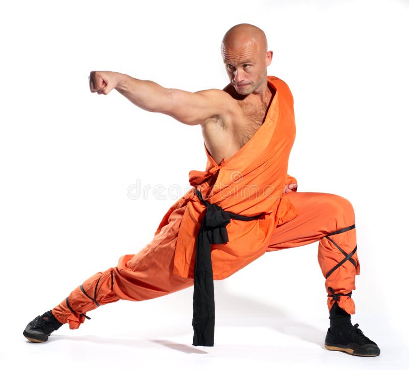 Shaoliński mnich wojownik zdjęcie stock. Obraz złożonej z buddysta ...