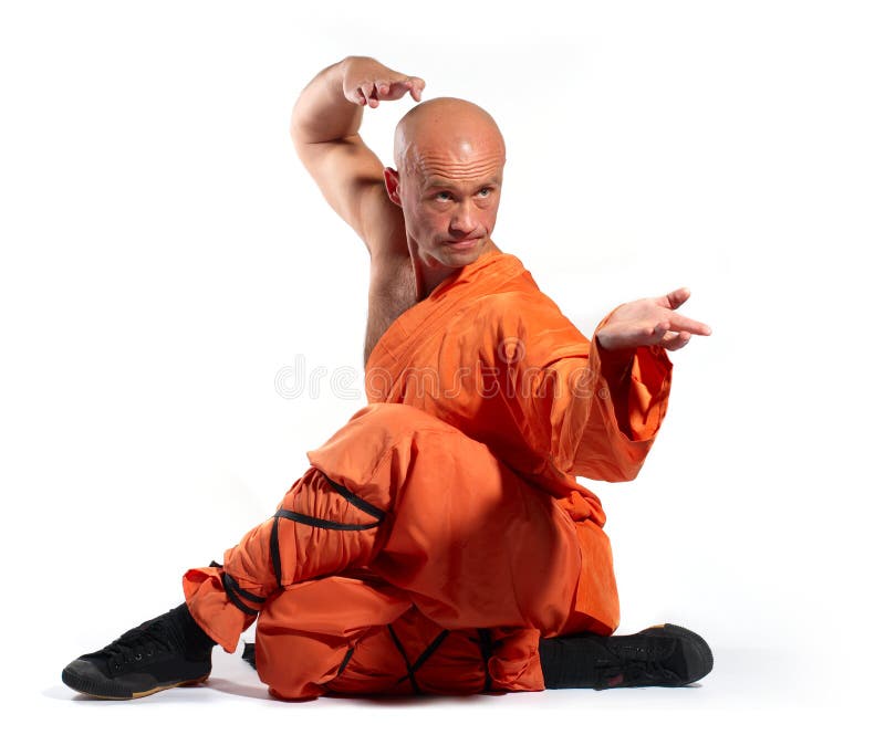 Shaoliński mnich wojownik zdjęcie stock. Obraz złożonej z buddysta ...