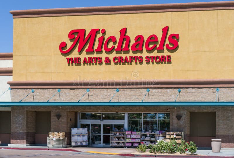 Michaels Retail Store Exterior Y Muestra Imagen editorial - Imagen de ...