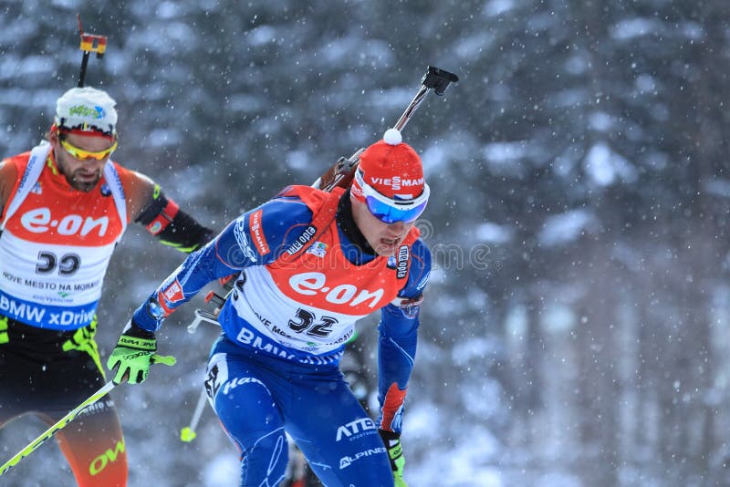Michal Krcmar - Weltcup Im Biathlon Redaktionelles Stockbild - Bild von ...