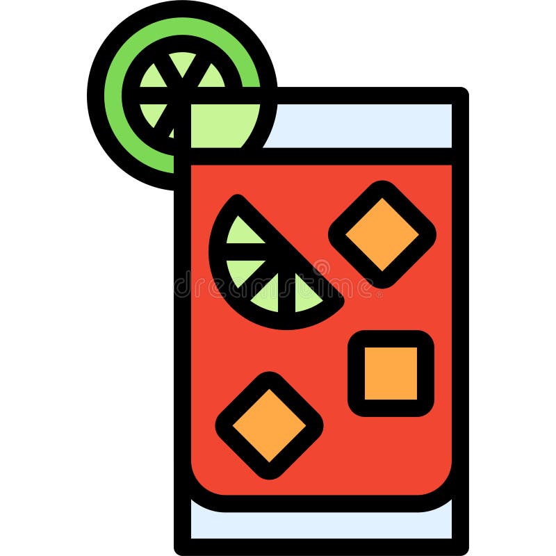 Michelada Cocktail Icon, Alcoholic Mixed Drink Vector Stock Vector ...