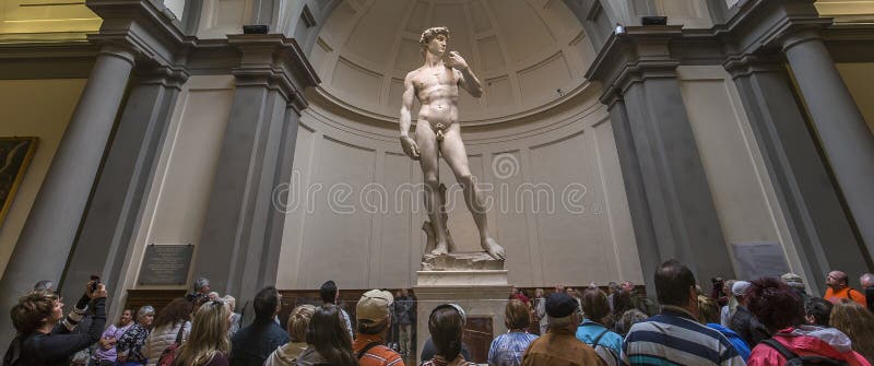 Michelangelo David Statue in Accademia, Florence, Italy Editorial Photo ...