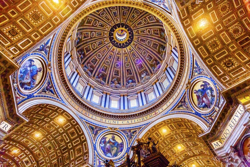 Michelangelo Dome Saint Peter-` S Basilika Vatikan Rom Italien ...