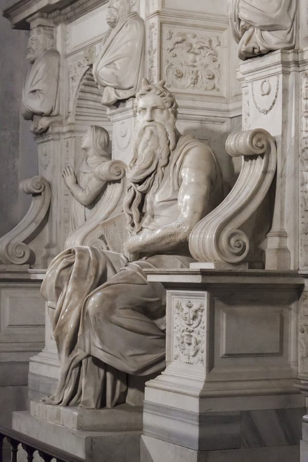 Michelangelo Moses Grab Von Pope Julius Ii Rome Stockbild - Bild von ...