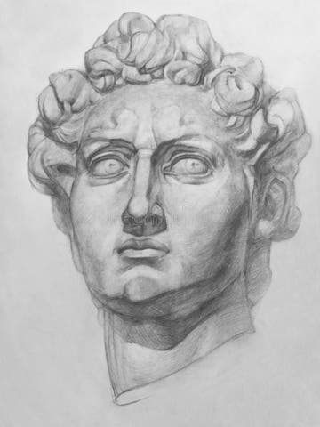 David Statue Michelangelo Drawing Stock Illustrations – 290 David ...