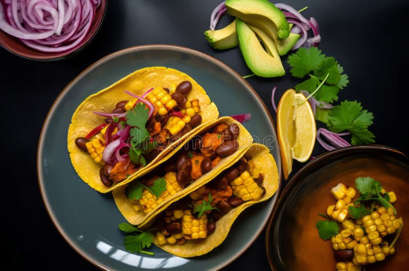 Michelin Pumpkin Corn Indian Top View. Generate Ai Stock Image - Image ...